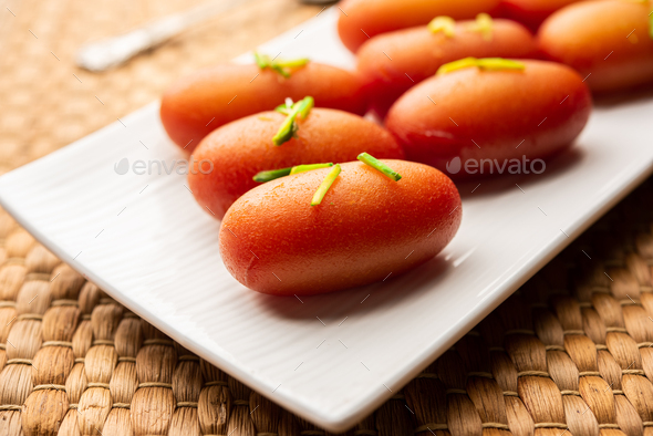 Lyangcha, Langcha, or Lemcha, is an Indian sweet dish Stock Photo by ...