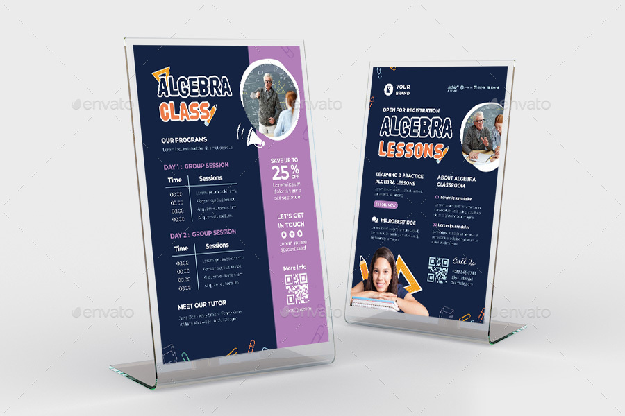 High School Math Education Flyer, Print Templates | GraphicRiver