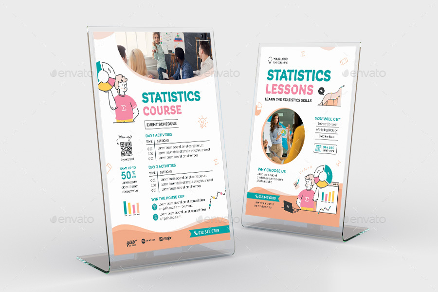 Statistics Education Flyer Template, Print Templates | GraphicRiver