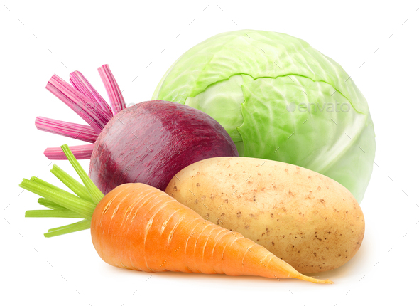 Isolated raw vegetables Stock Photo by photomaru | PhotoDune