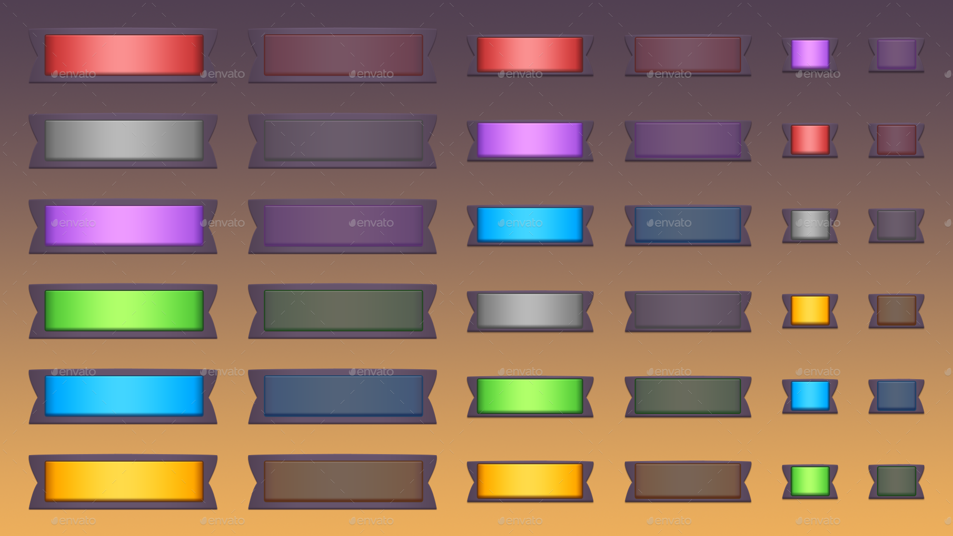 Stone Game UI pack, Game Assets | GraphicRiver