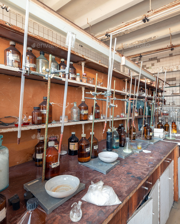 Old chemical laboratory Stock Photo by saoirse2010 | PhotoDune