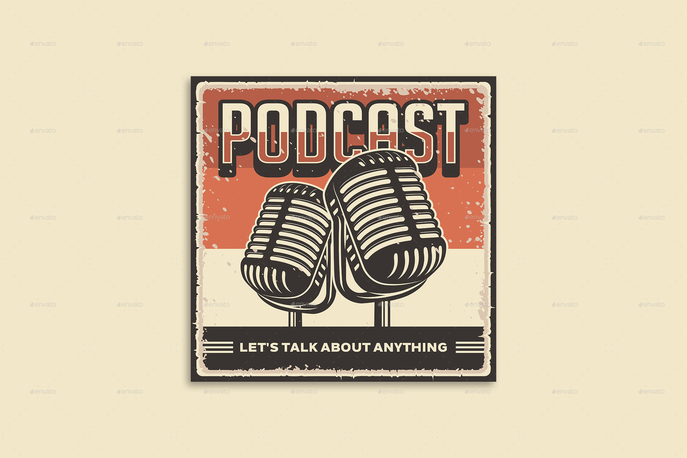 5 Vector Images of Retro Podcast Poster, Vectors | GraphicRiver