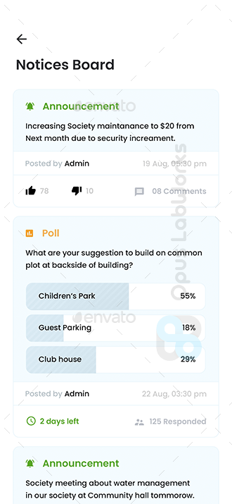 Society Management App UI Kit | Guard App UI | Society Security ...