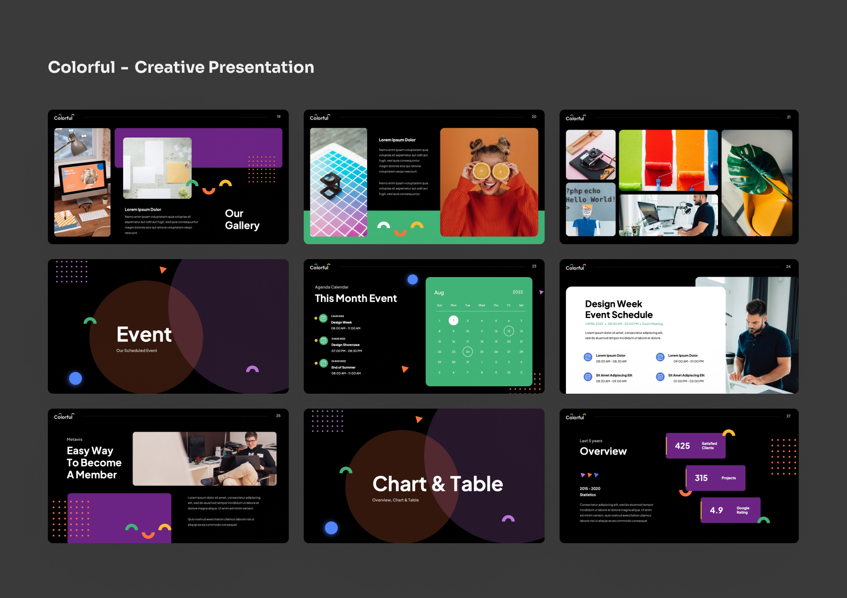 Colorful - Creative Keynote Presentation, Presentation Templates ...