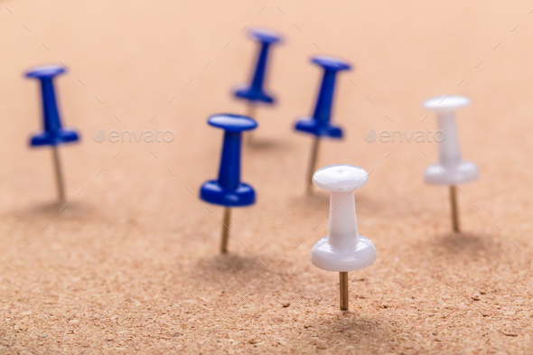 Pin board texture for background and colorful pins Stock Photo by ...