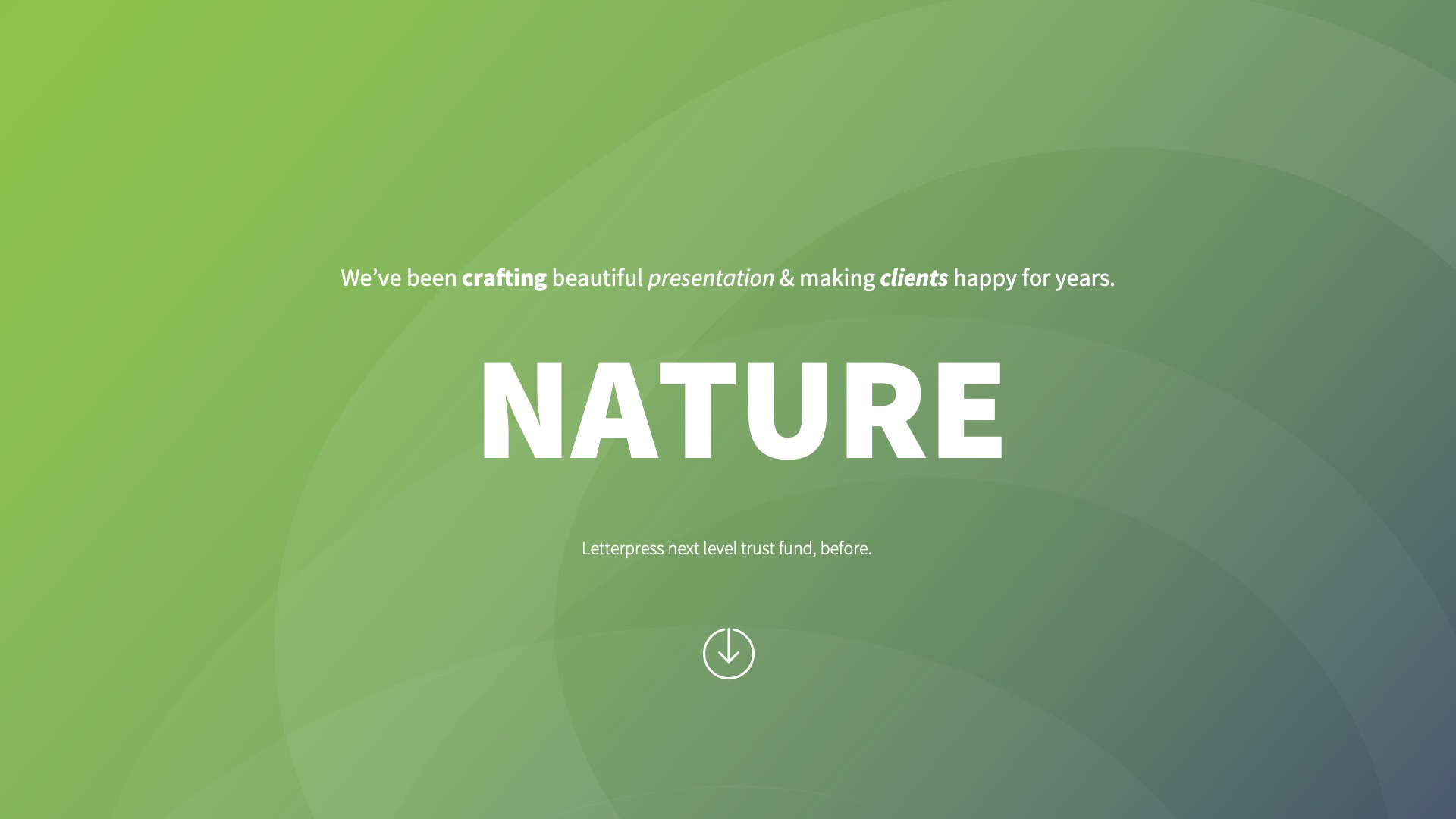 Nature - PowerPoint Infographics Slides, Presentation Templates ...
