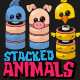 Stacked animals, Game Assets | GraphicRiver