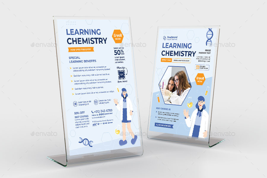 Chemistry Science Education Flyer, Print Templates | GraphicRiver
