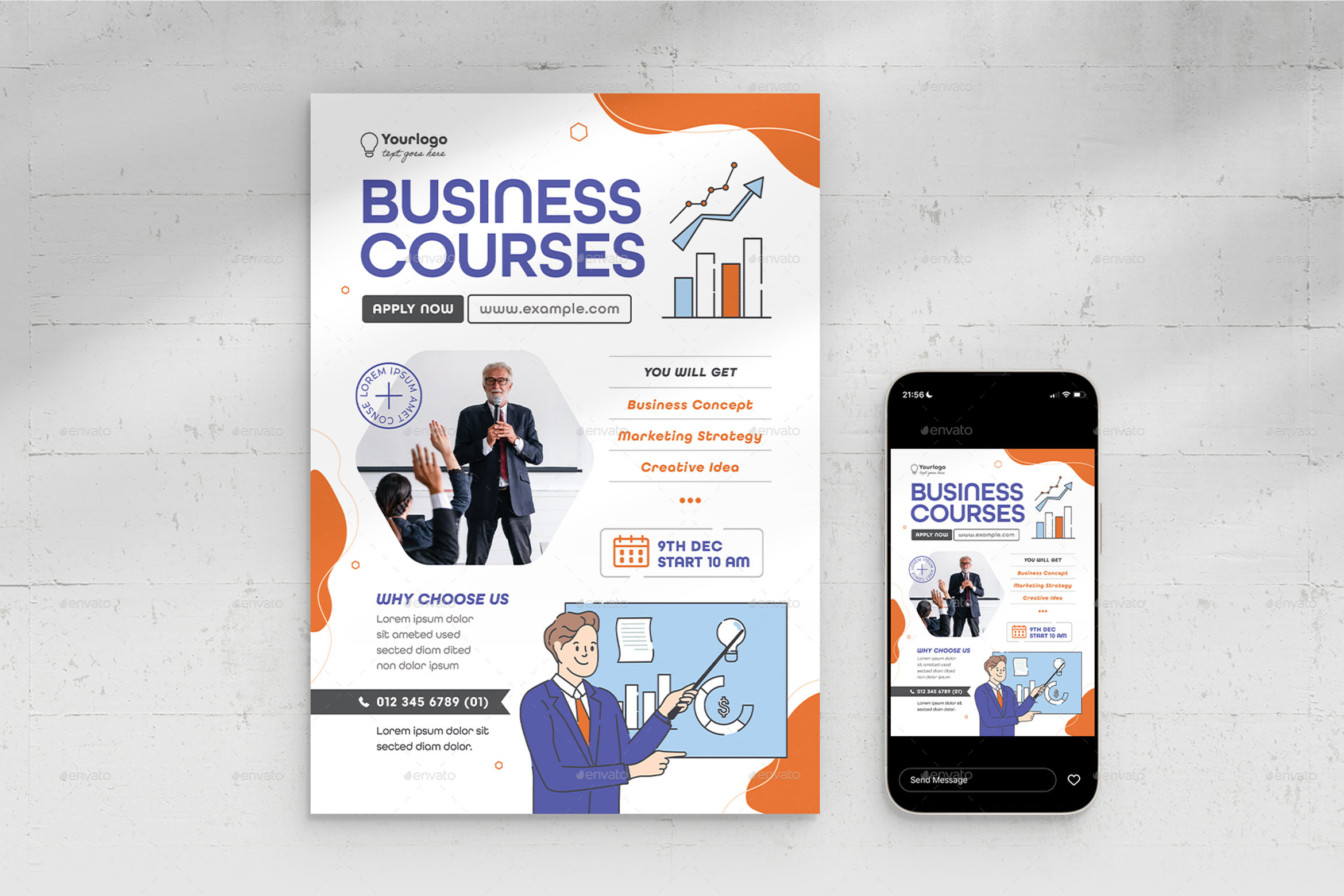 Business Education Flyer Template, Print Templates | GraphicRiver