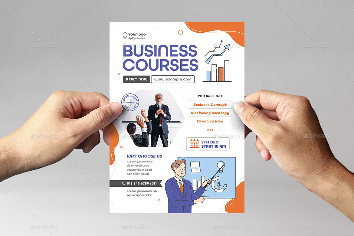 Business Education Flyer Template, Print Templates | GraphicRiver