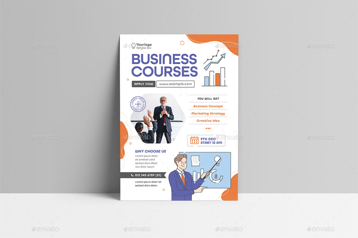 Business Education Flyer Template, Print Templates | GraphicRiver