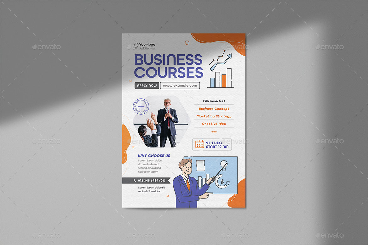 Business Education Flyer Template, Print Templates | GraphicRiver