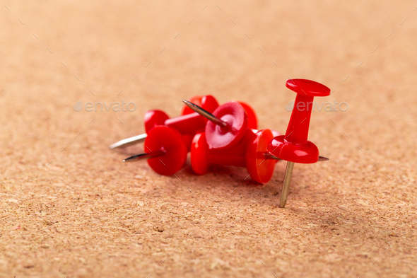 Pin board texture for background and colorful pins Stock Photo by ...