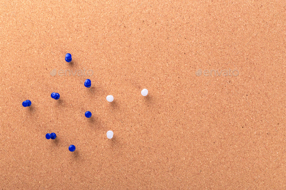 Pin board texture for background and colorful pins Stock Photo by ...