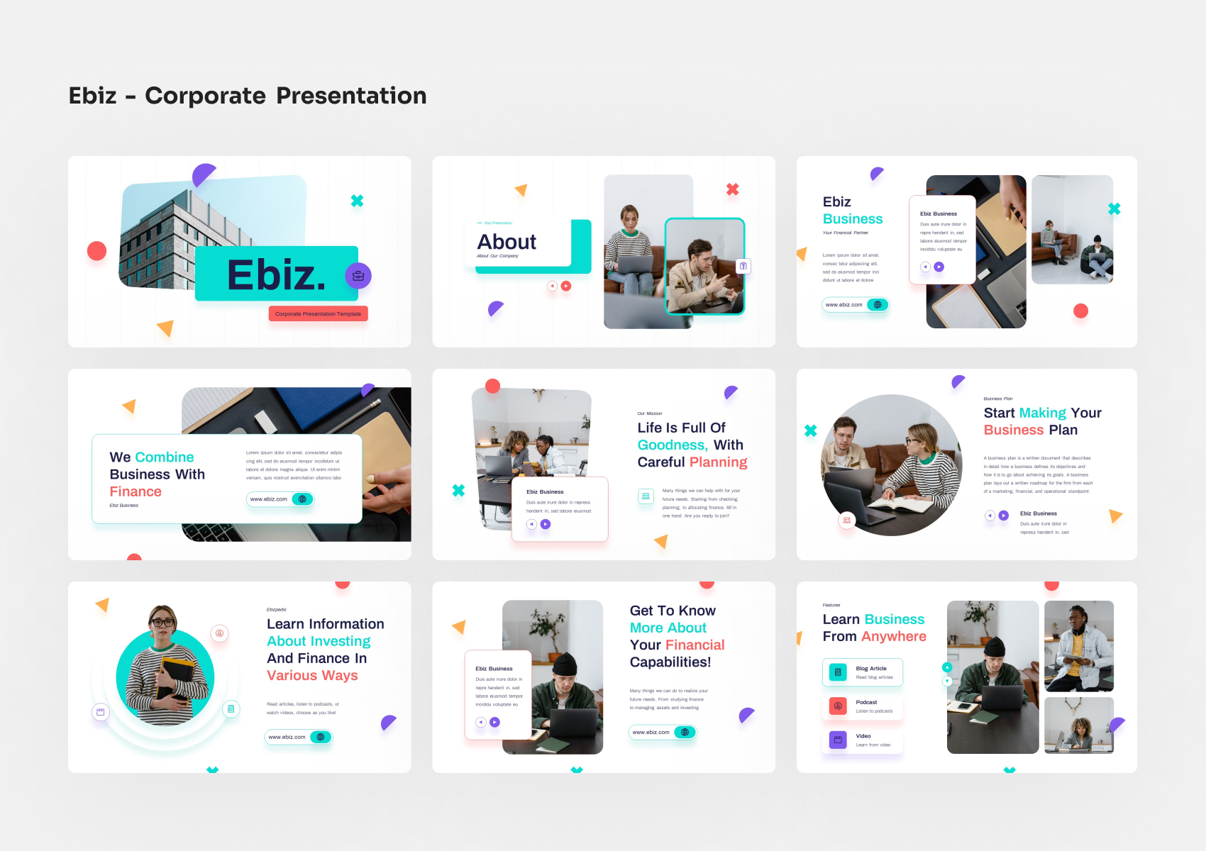 Ebiz - Corporate Keynote Presentation, Presentation Templates ...