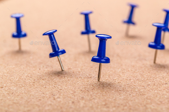 Pin board texture for background and colorful pins Stock Photo by ...