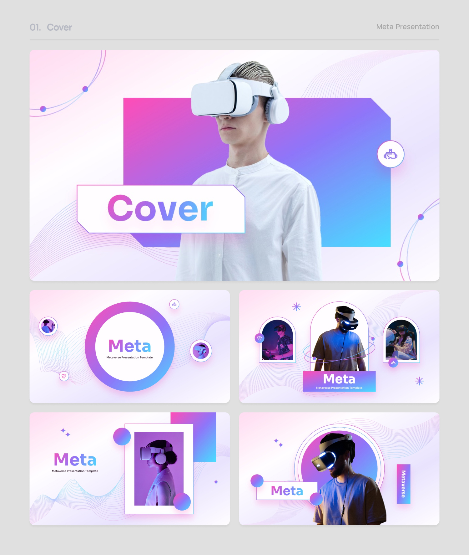 Meta - Metaverse Keynote Presentation, Presentation Templates ...