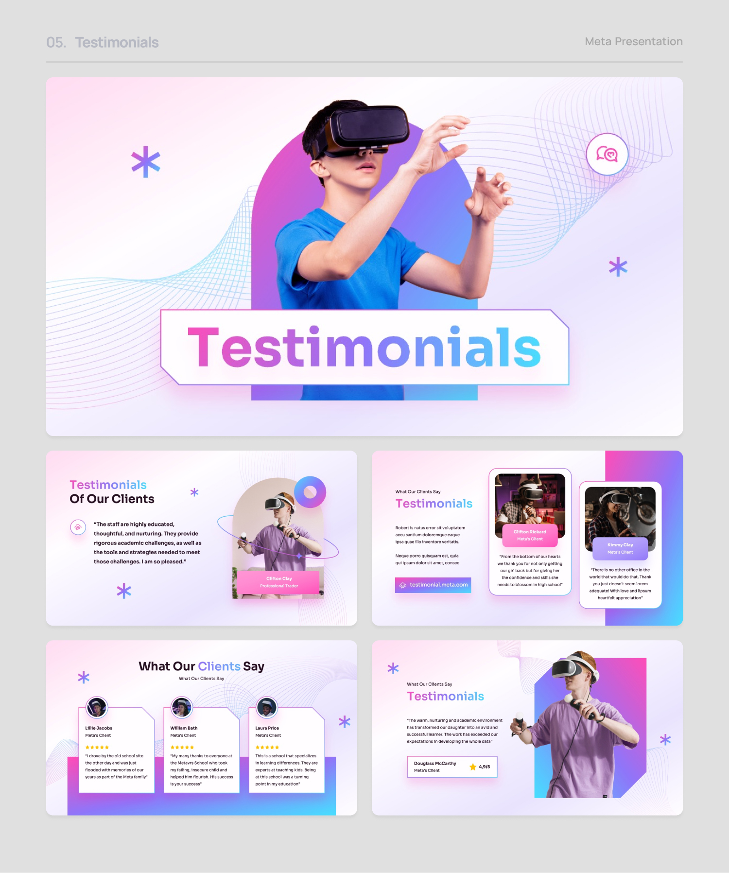 Meta - Metaverse Keynote Presentation, Presentation Templates ...