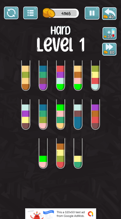 Water Sort Puzzle, liquid sorting (complete unity game +AdMob) by ...