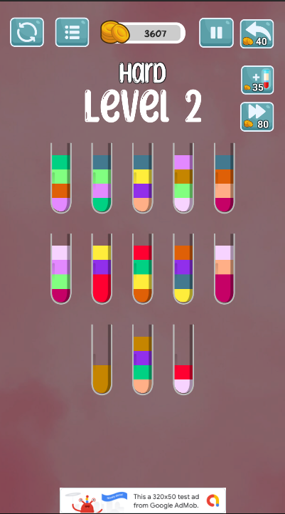 Water Sort Puzzle, liquid sorting (complete unity game +AdMob) by MdoStudio11