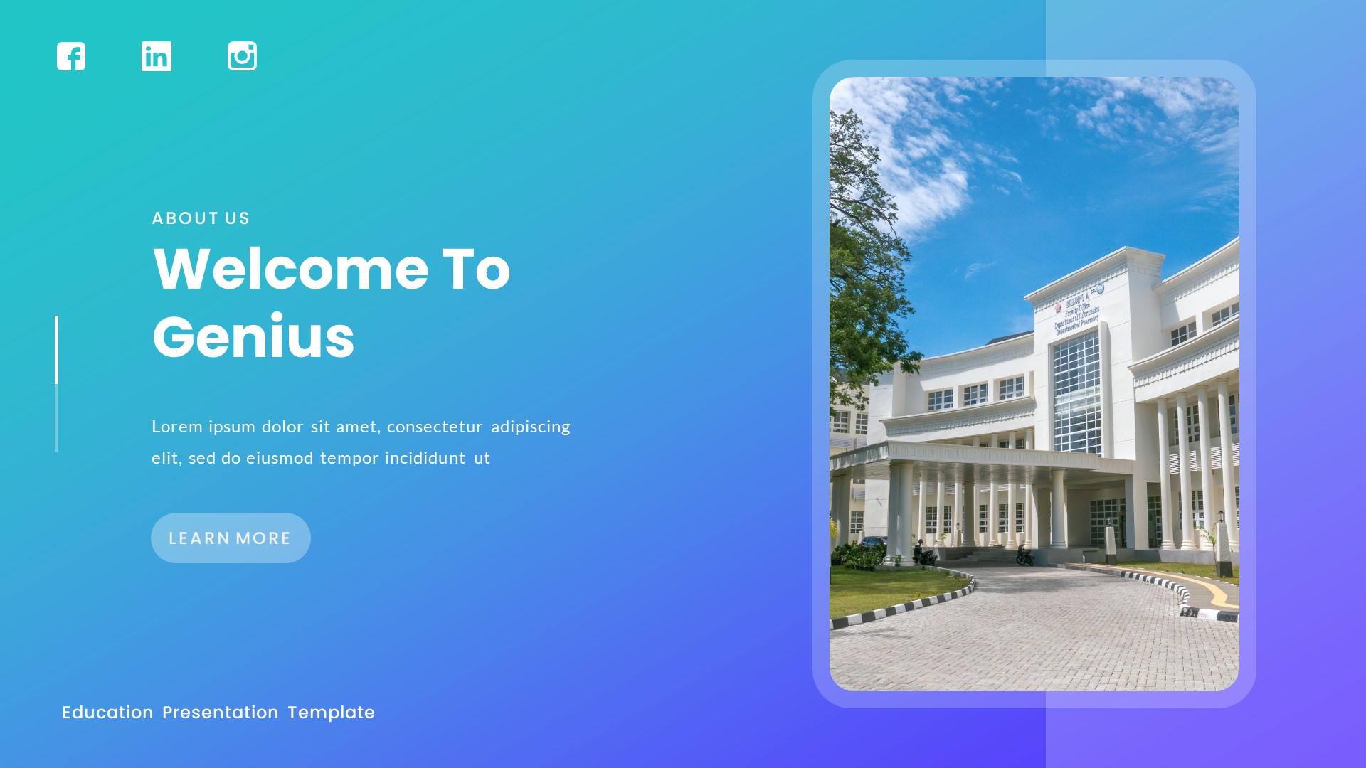 Genius - Education Presentation Keynote Template, Presentation Templates