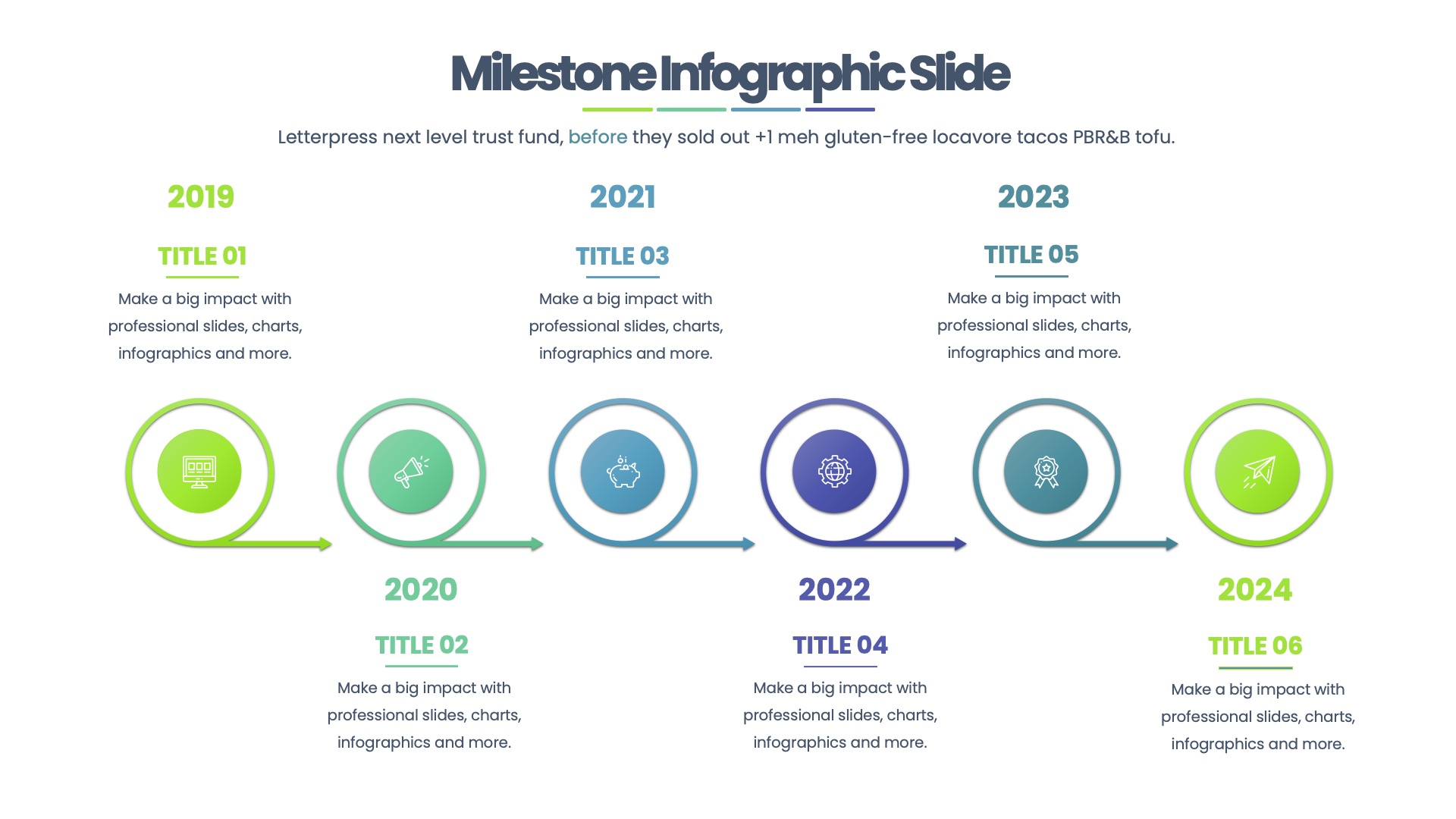 Milestone - PowerPoint Infographics Slides, Presentation Templates