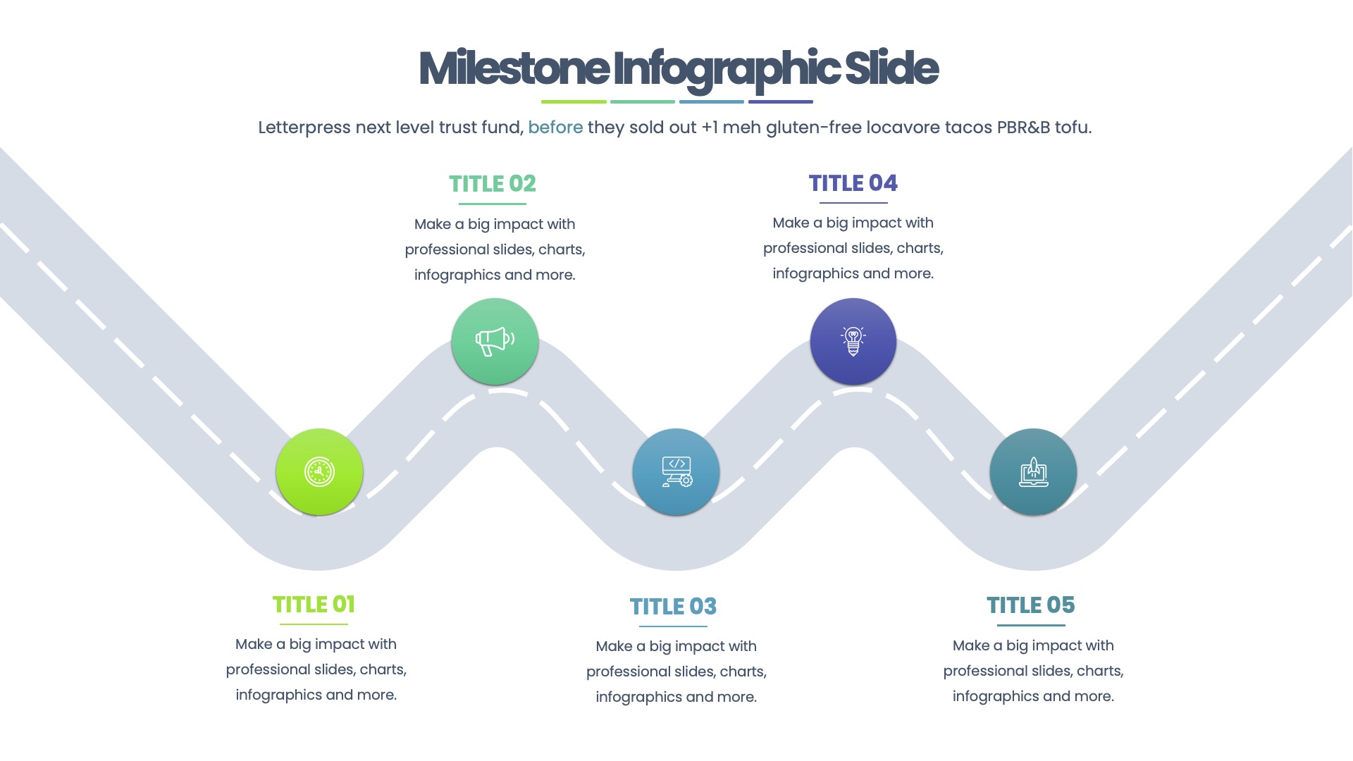 Milestone - PowerPoint Infographics Slides, Presentation Templates