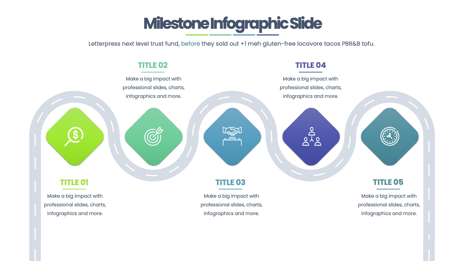 Milestone - PowerPoint Infographics Slides, Presentation Templates