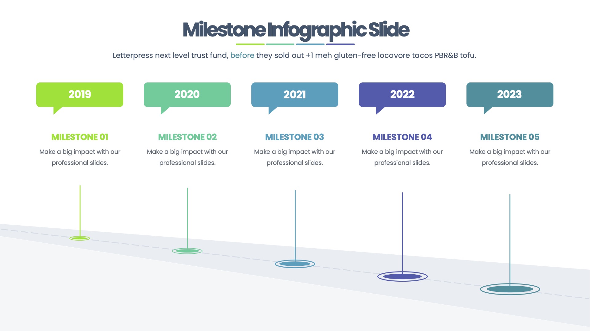 Milestone - PowerPoint Infographics Slides, Presentation Templates