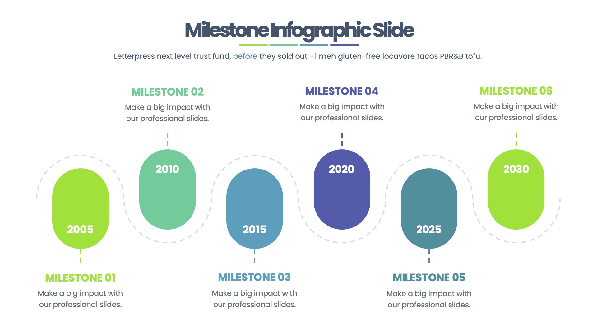 Milestone - PowerPoint Infographics Slides, Presentation Templates