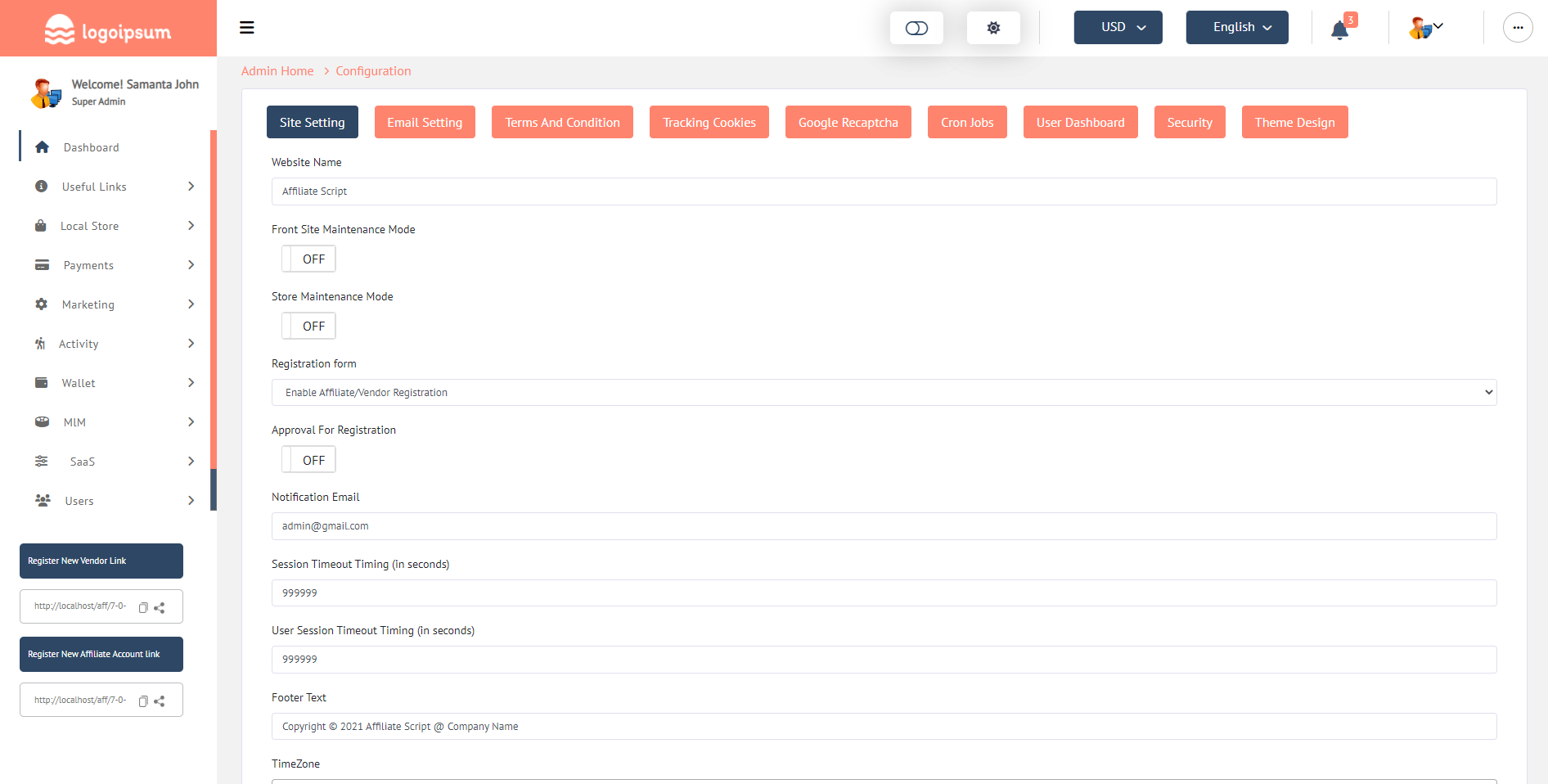 Affiliate Management System - PHP Platform by AffiliateProSaaS | CodeCanyon