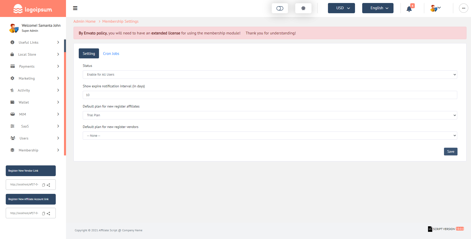 Affiliate Management System - PHP Platform by AffiliateProSaaS | CodeCanyon
