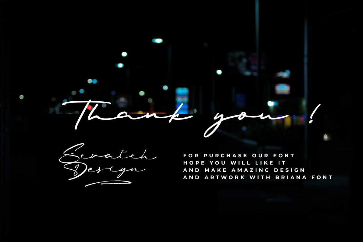 Briana Realistic Signature, Fonts | GraphicRiver