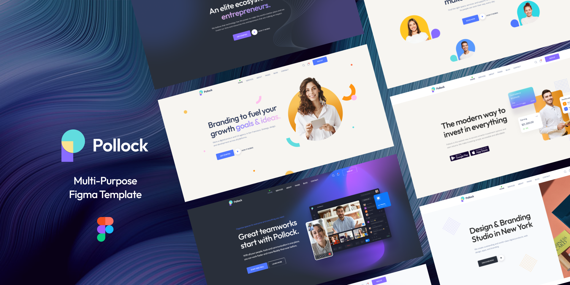 Pollock - Creative Multipurpose Figma Template by viworx-co | ThemeForest