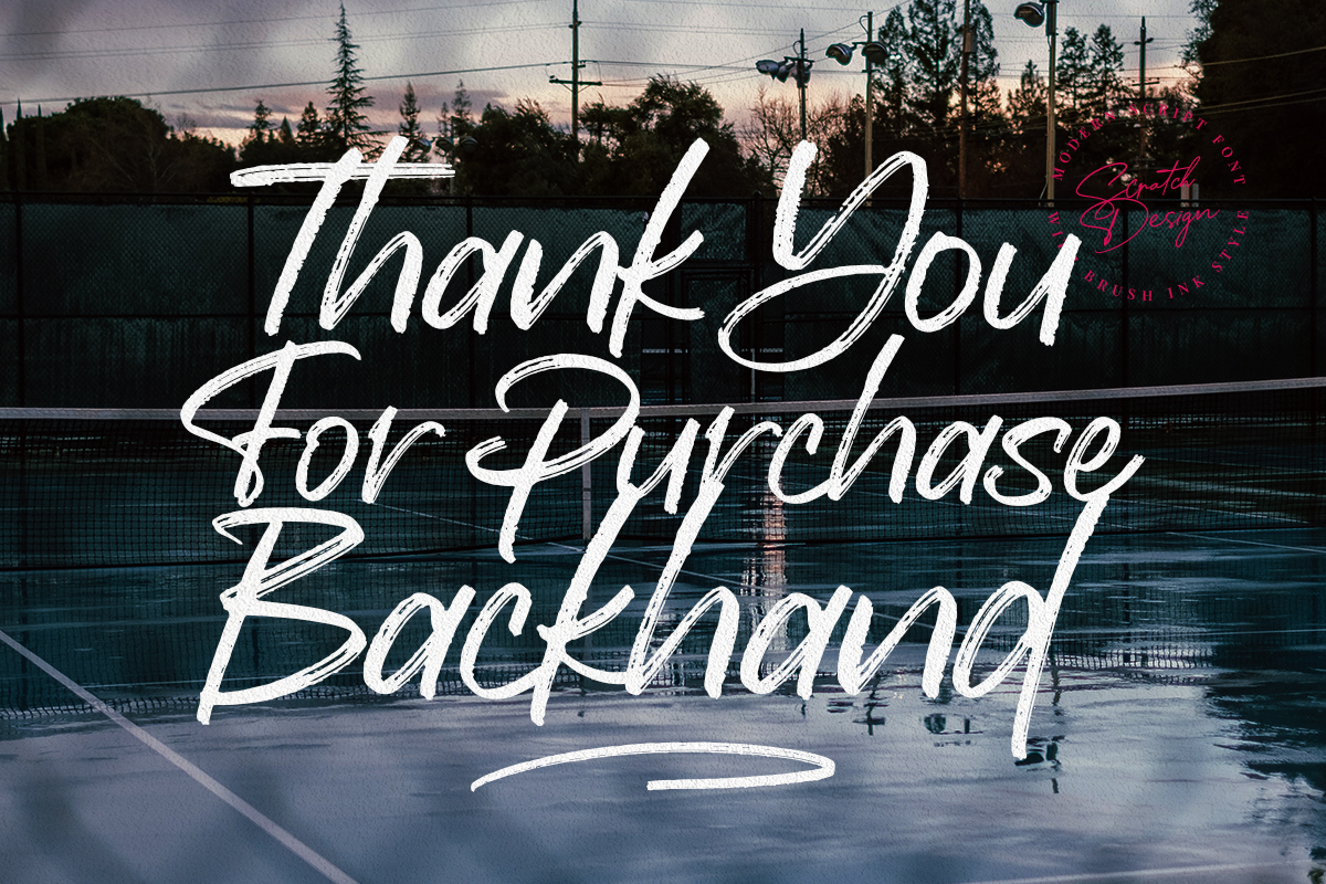 Backhand, Fonts | GraphicRiver