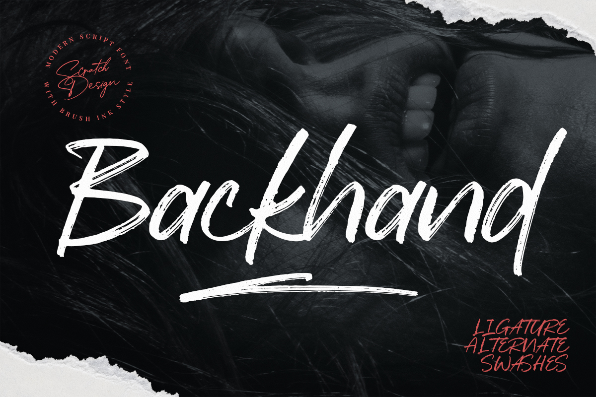 Backhand, Fonts | GraphicRiver