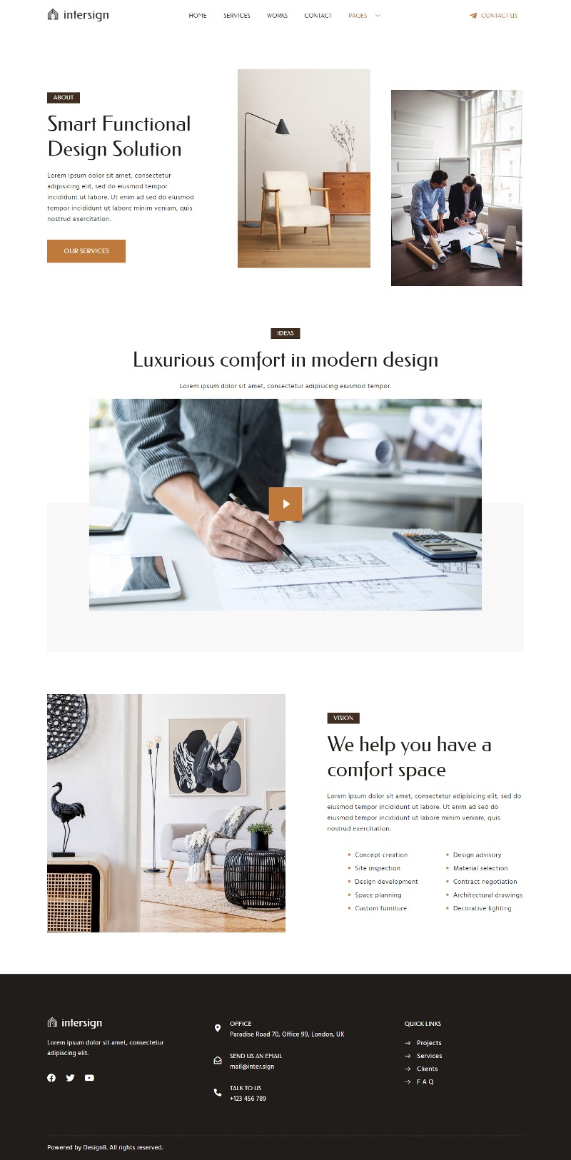 InterSign - Interior Design & Architecture Elementor Template Kit by ...