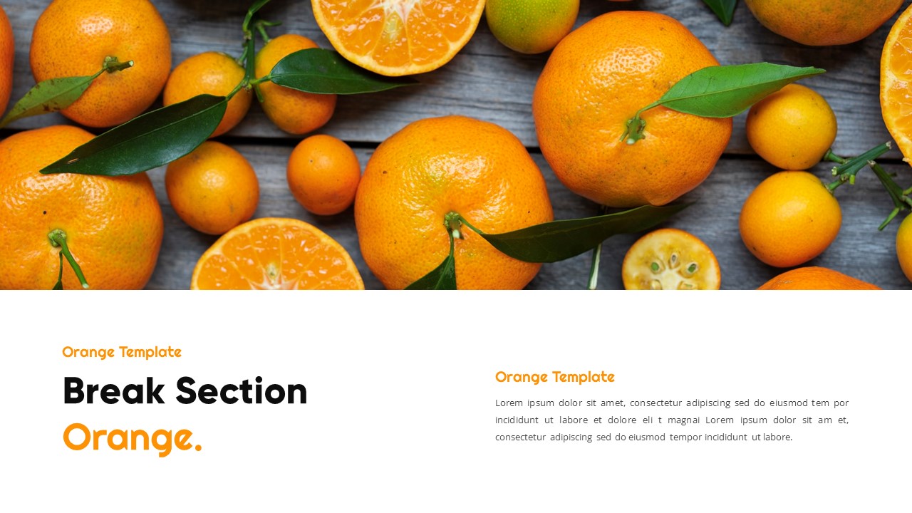 Orange Fruit Powerpoint Template, Presentation Templates | GraphicRiver
