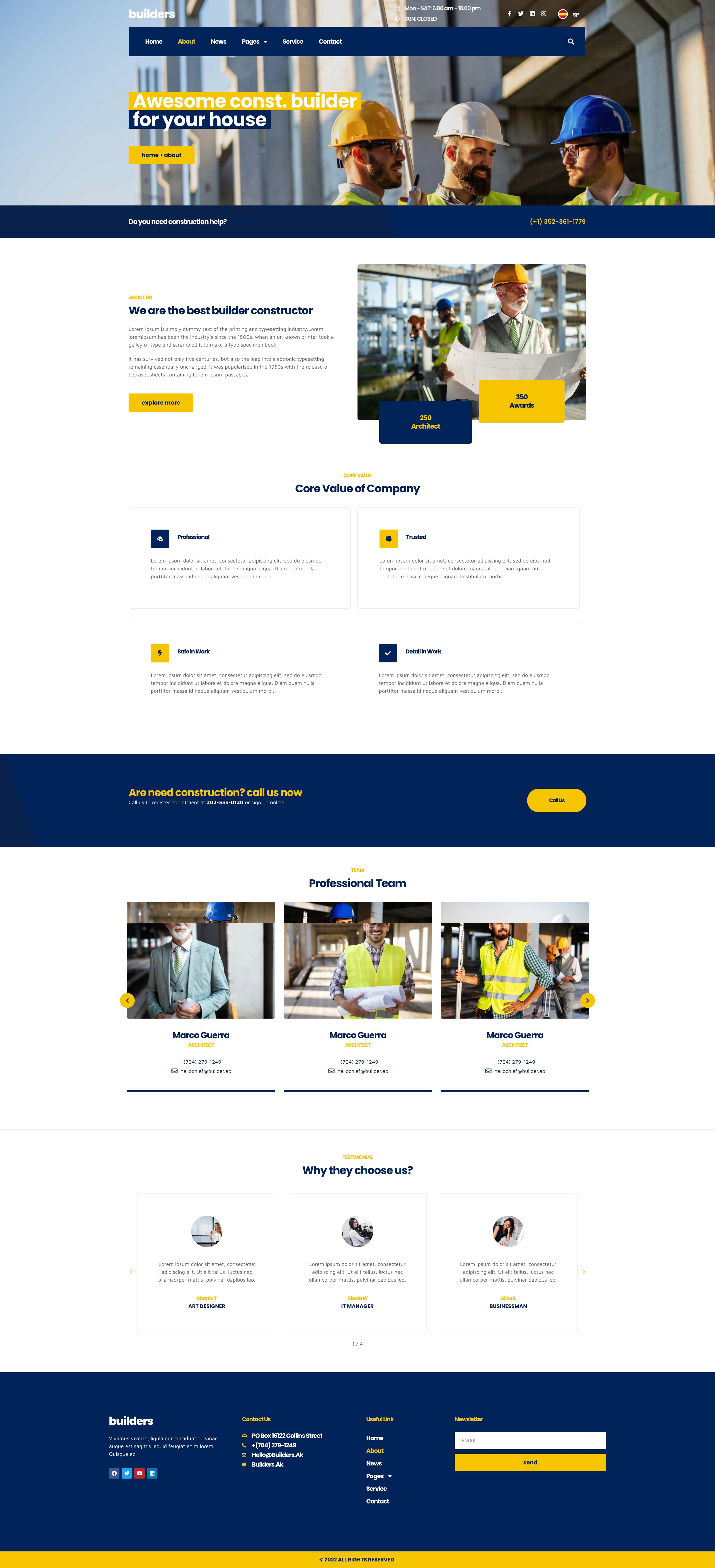 Builders - Construction Elementor Pro Template Kit by mardianto ...