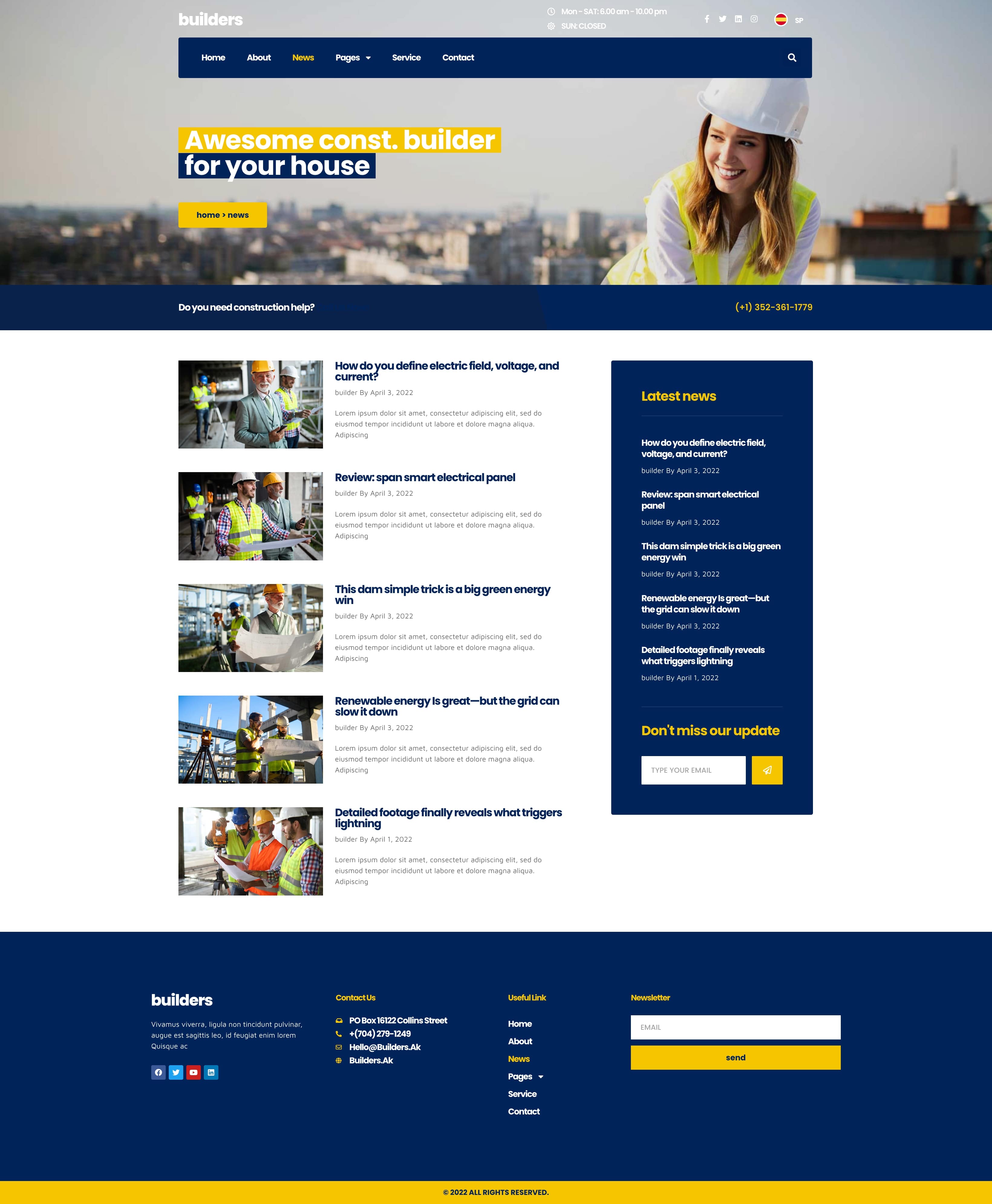 Builders - Construction Elementor Pro Template Kit by mardianto ...