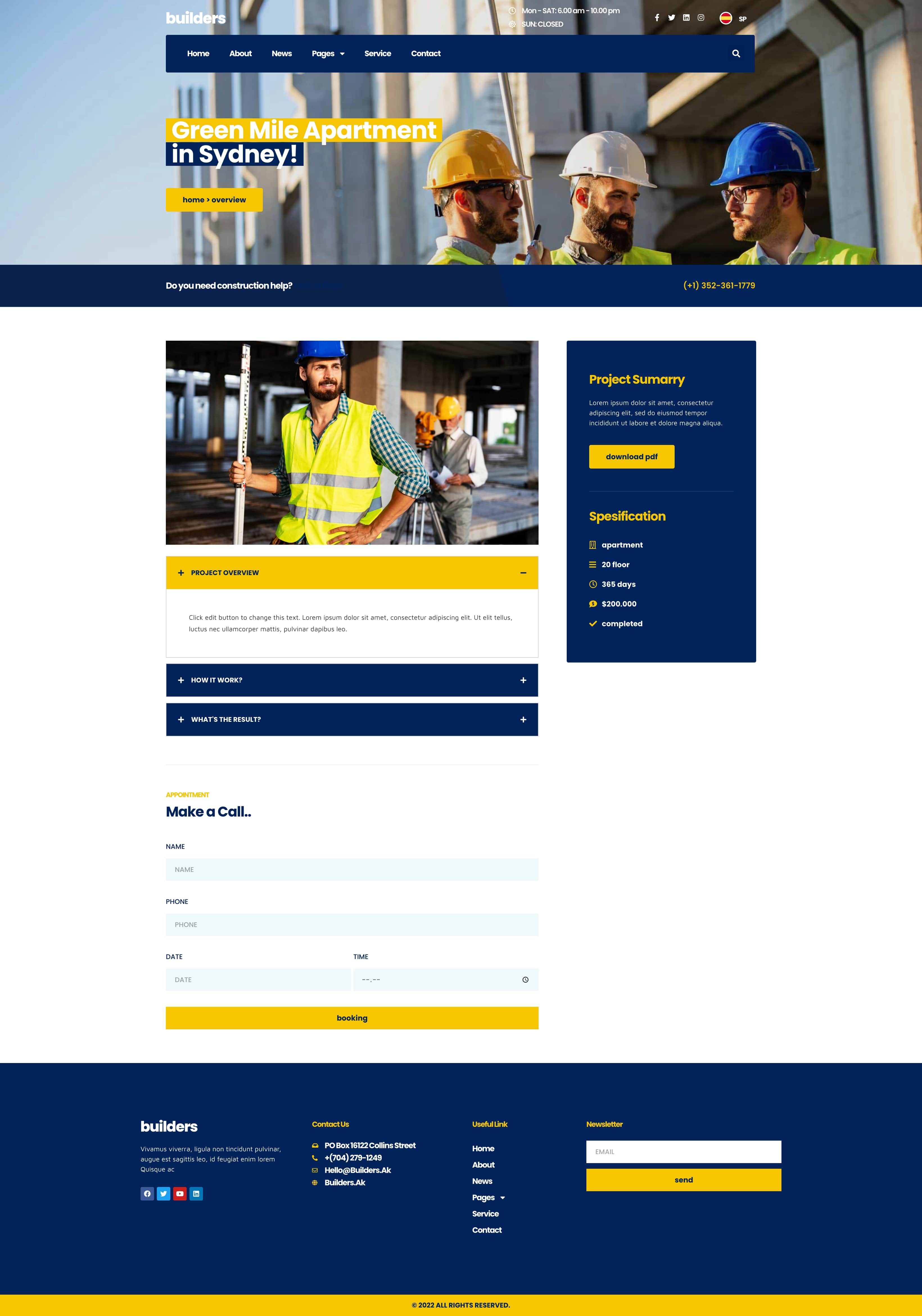 Builders - Construction Elementor Pro Template Kit by mardianto | ThemeForest