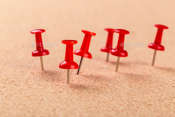 Pin board texture for background and colorful pins Stock Photo by ...