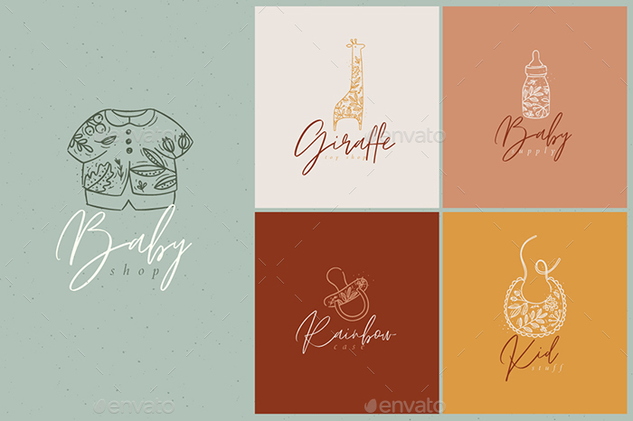 Baby Grow Icons, Vectors | GraphicRiver