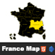 Interactive France Clickable Map by freelancertajulrasel | CodeCanyon