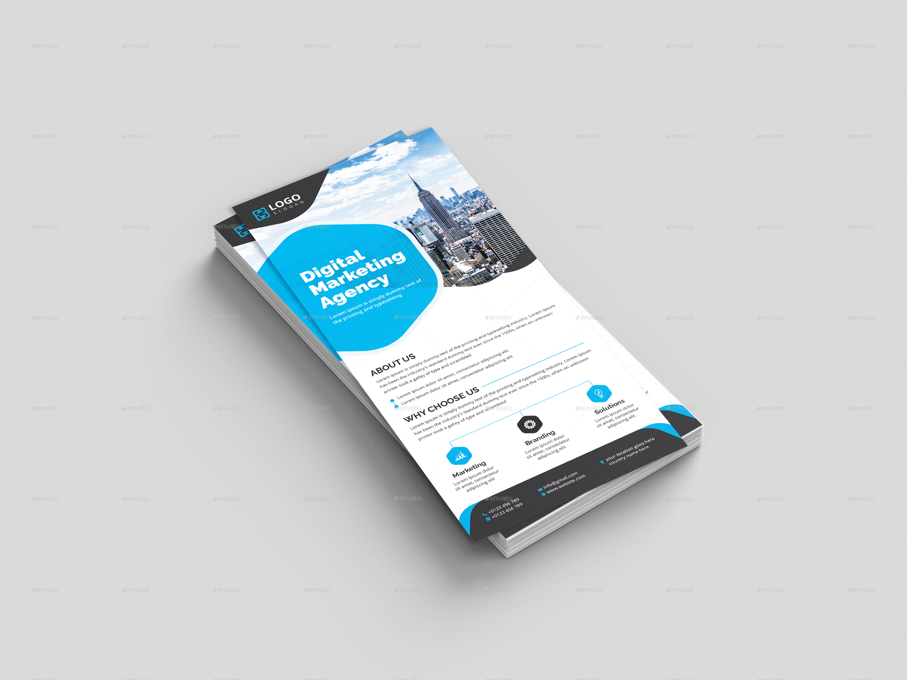 Corporate DL Flyer Template Bundle, Print Templates | GraphicRiver