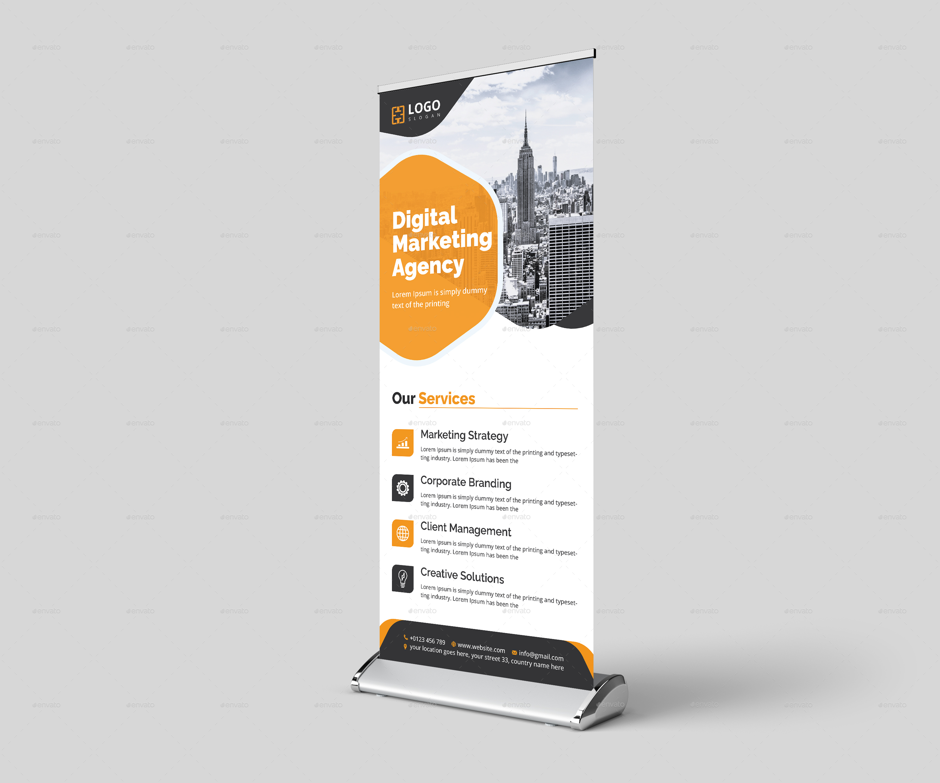 Corporate Roll Up Banner Template Bundle by Graphic-emperor | GraphicRiver