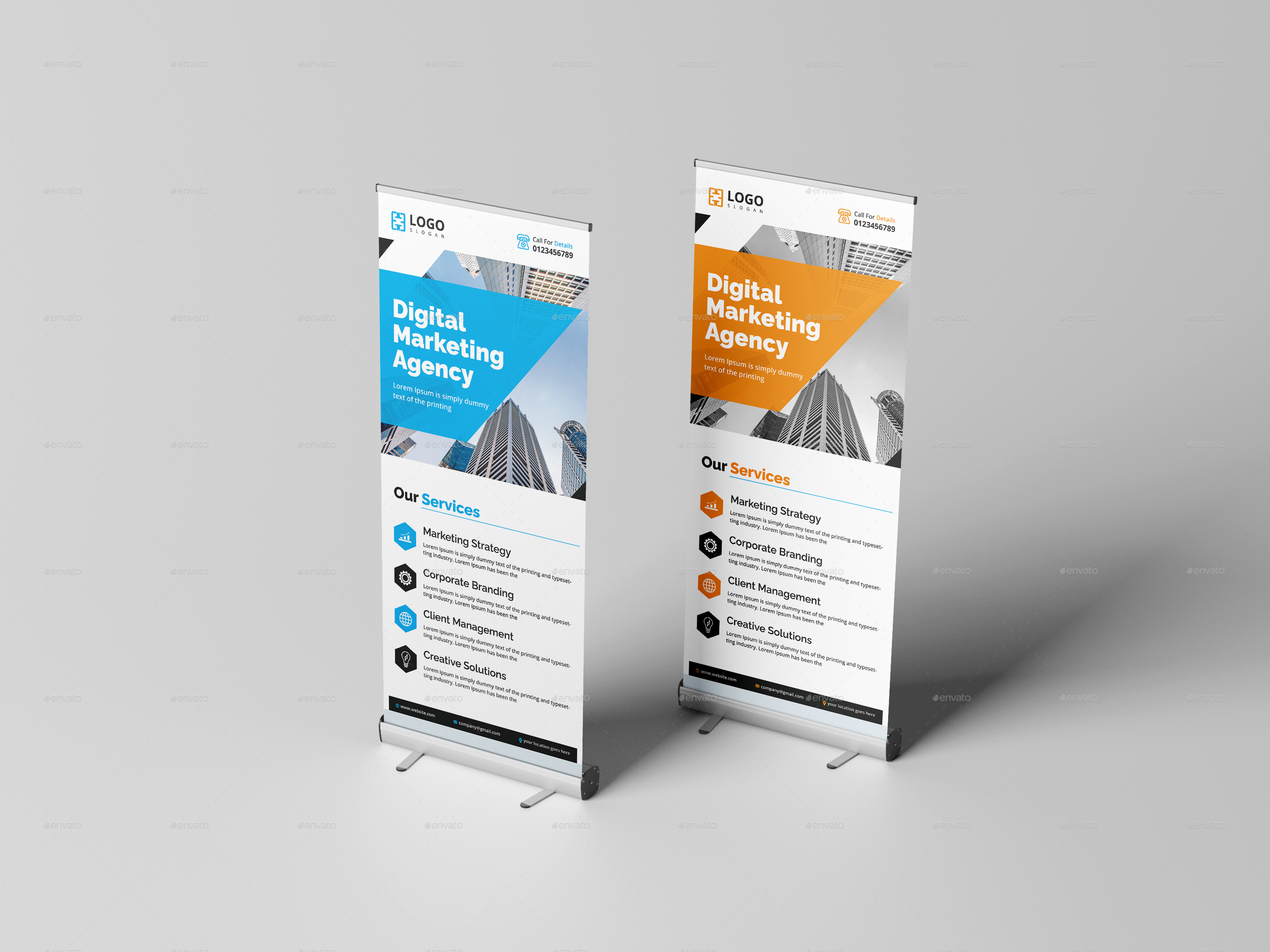 Corporate Roll Up Banner Template Bundle, Print Templates | GraphicRiver