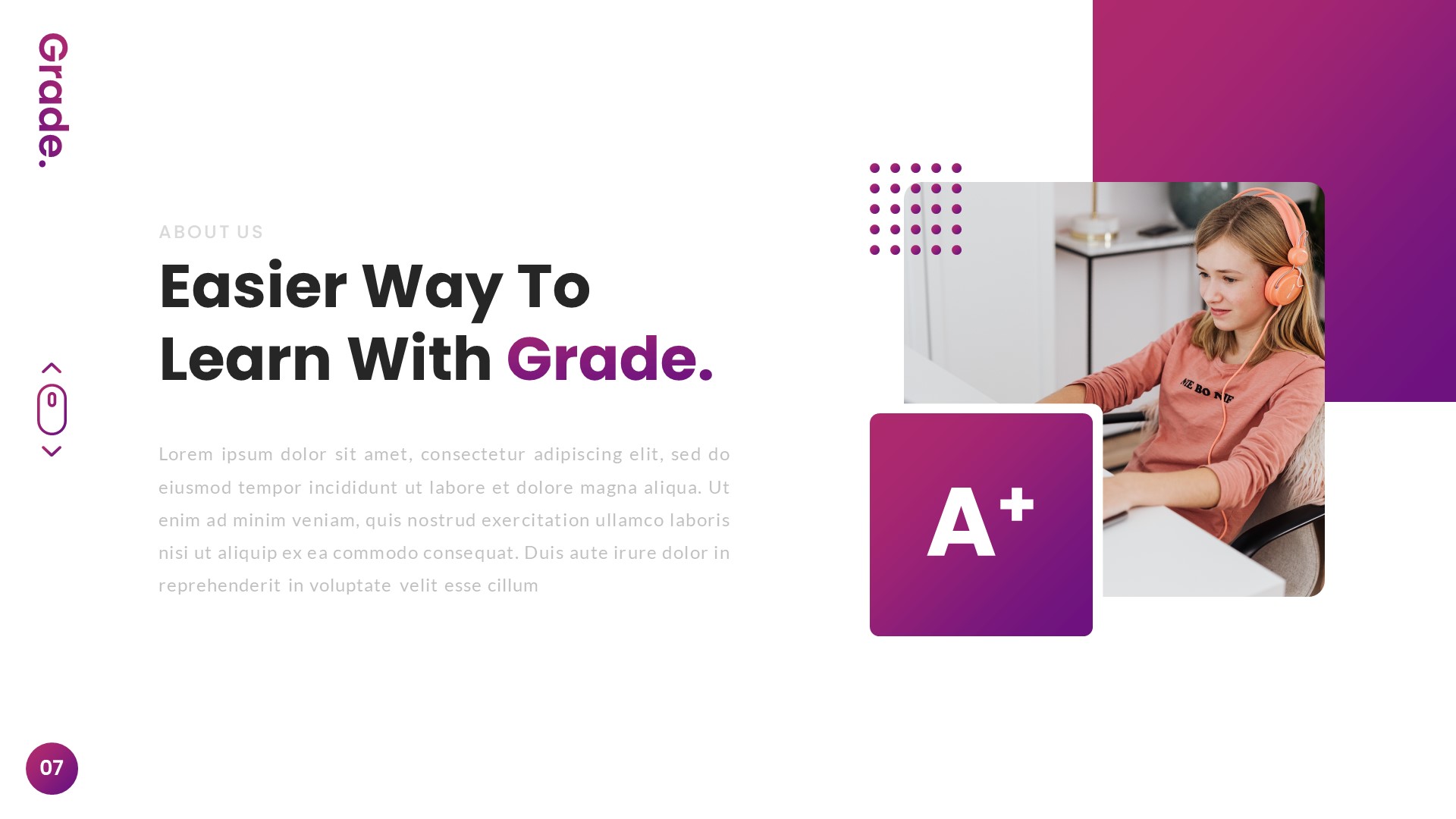 Grade - Education PowerPoint Template, Presentation Templates ...
