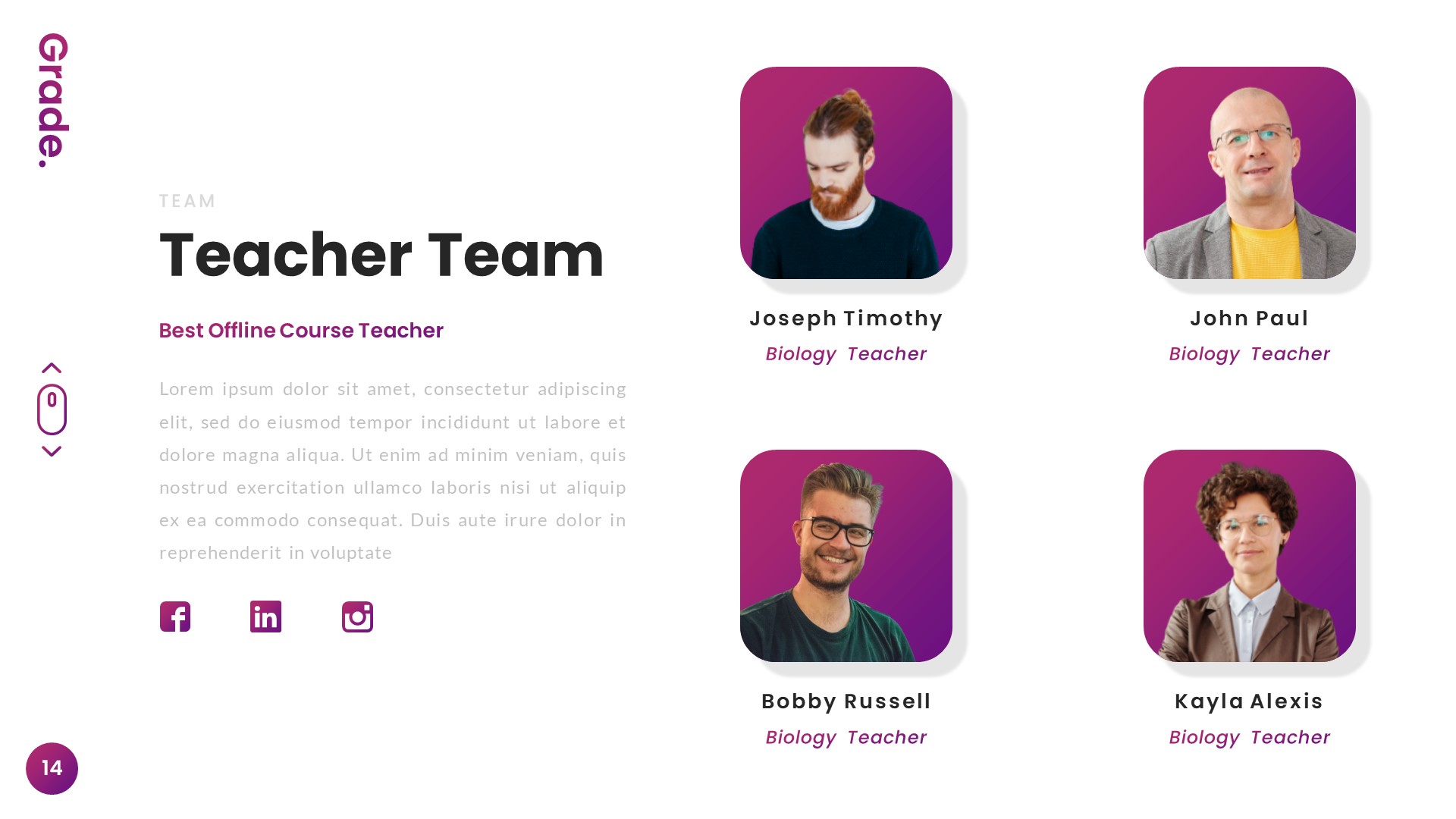 Grade - Education PowerPoint Template, Presentation Templates ...